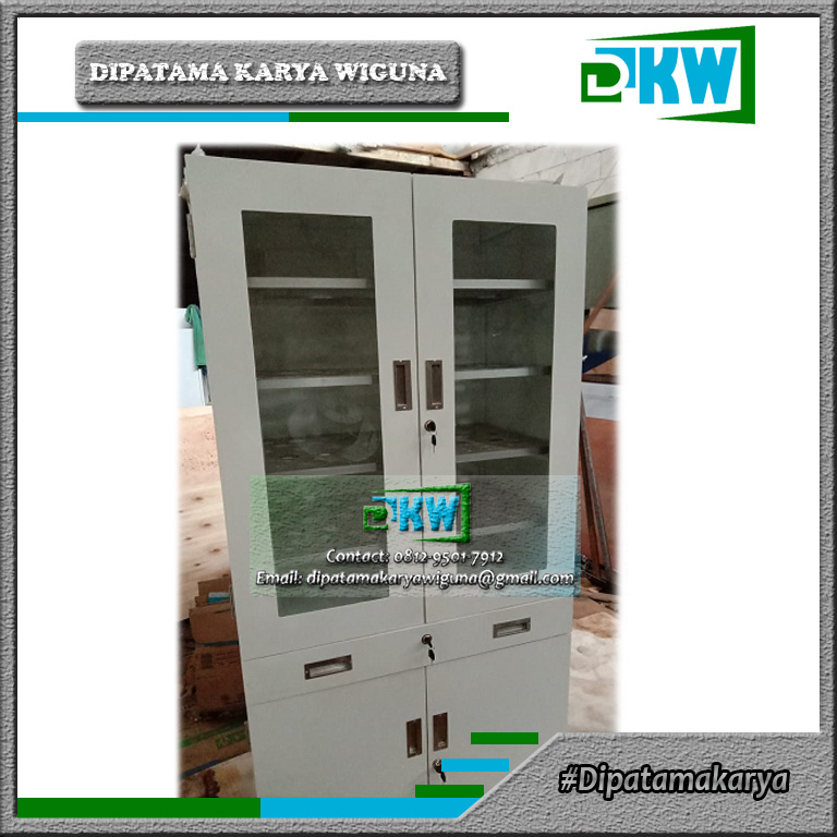 Lemari Laboratorium Glassware Steel Epoxy | dipatama